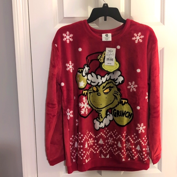 The Grinch | Sweaters | Nwt Officially Licensed Grinch Sweatshirt Sz ...